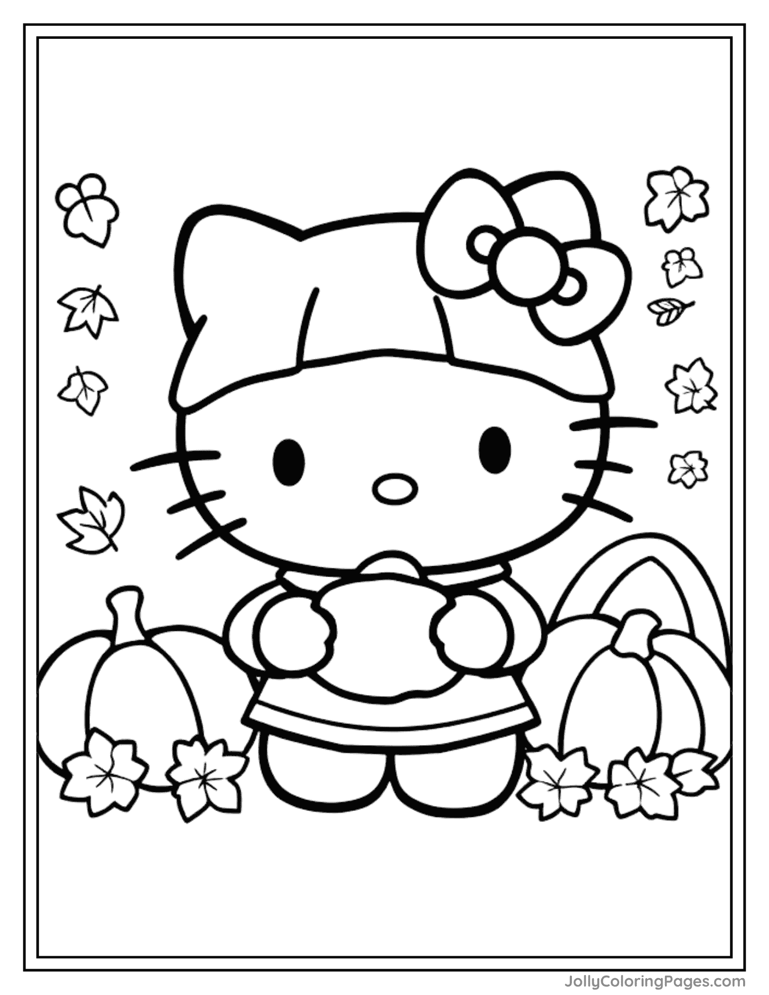 Hello Kitty Coloring Pages Free to Download and Print